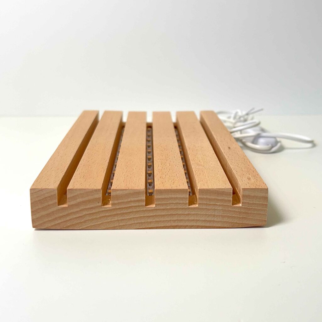 Wooden Base LED Stands | Tabitha's Glass Emporium