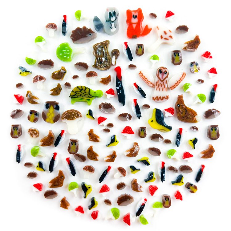 Murrine - Mixed Size - Woodland Wildlife - 90COE | Buy Online | Tabitha ...