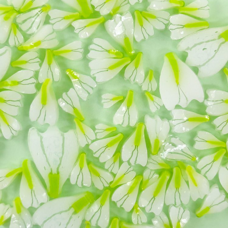 Murrine - Mixed Size - Snowdrop - 90COE | Tabitha's Glass Emporium